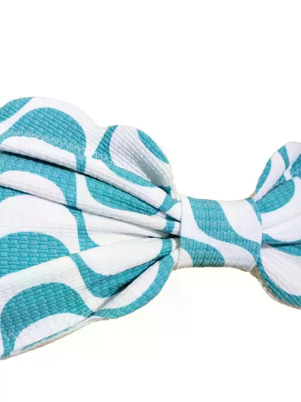 Marysia Antibes Wave-print Bikini Top - Blue