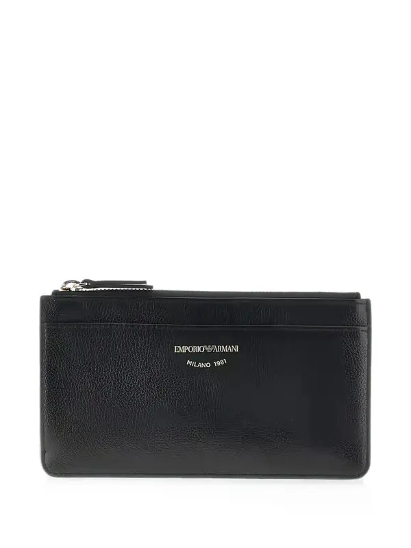 Emporio Armani Logo-print Pebbled Wallet