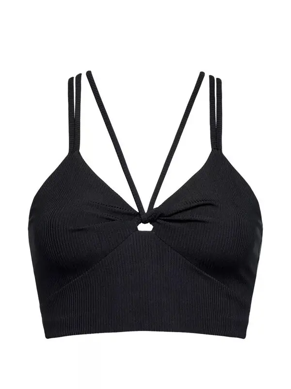 ERES Danica Knotted Ribbed Sports Bra - Black