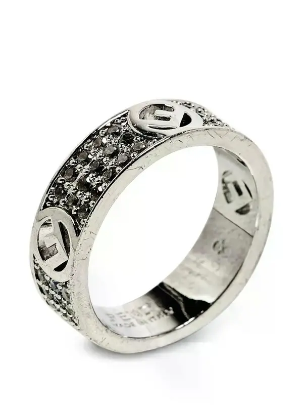 Fendi F Is Crystal-embellished Pavé Ring