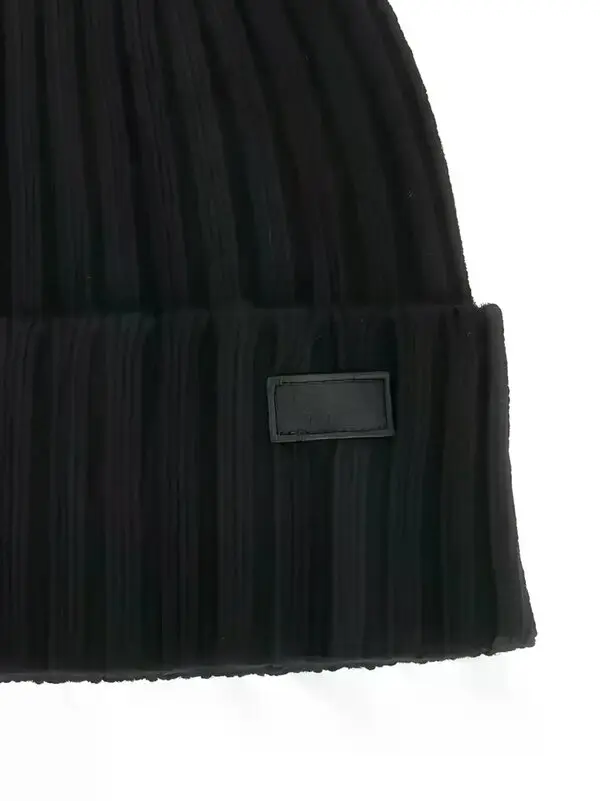Max Mara Ribbed Virgin Wool Beanie