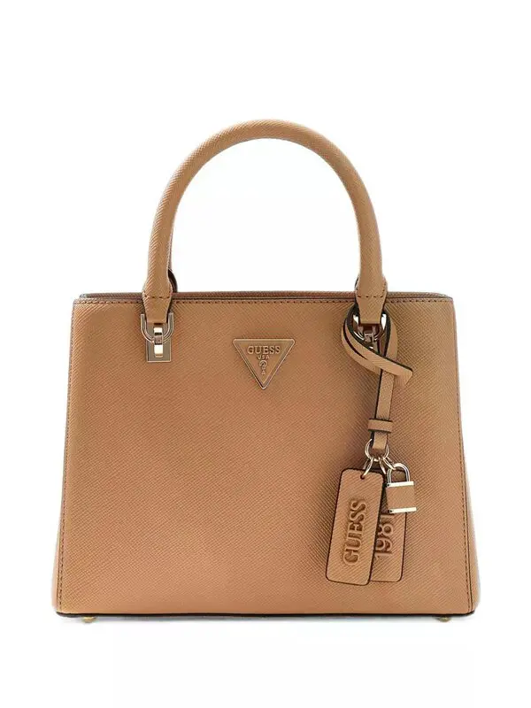 Guess Noelle Saffiano-effect Tote Bag - Neutrals