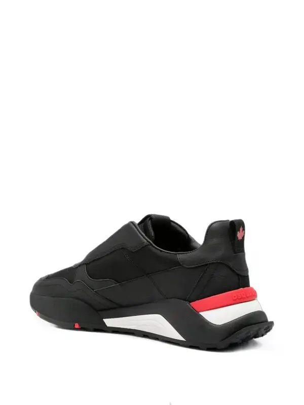 Dsquared2 Logo-print Panelled Sneakers - Black