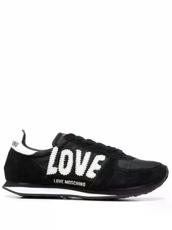 Moschino Logo Low-top Sneakers - Black
