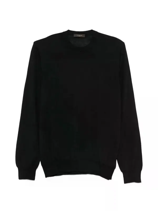 ZANONE Crew Neck Fine Knit Long Sleeve Sweater