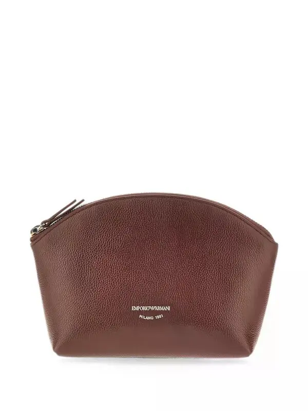 Emporio Armani Grained Leather Pouch