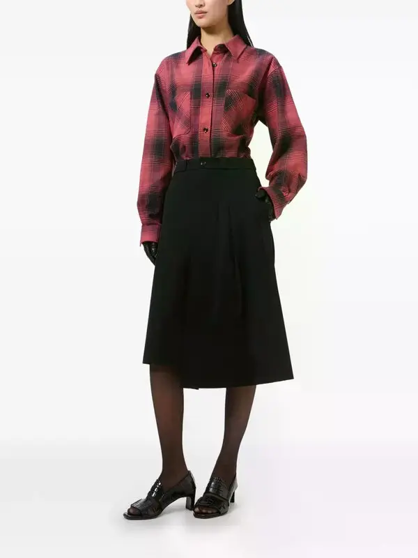 Our Legacy Origami Pleated Asymmetric Midi Skirt