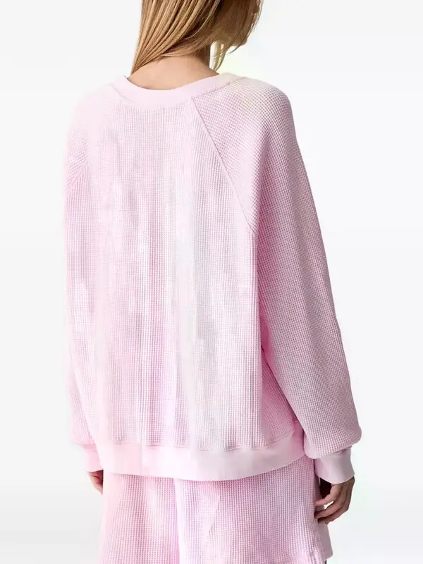 American Vintage Waffle-knit Raglan-sleeve Sweater
