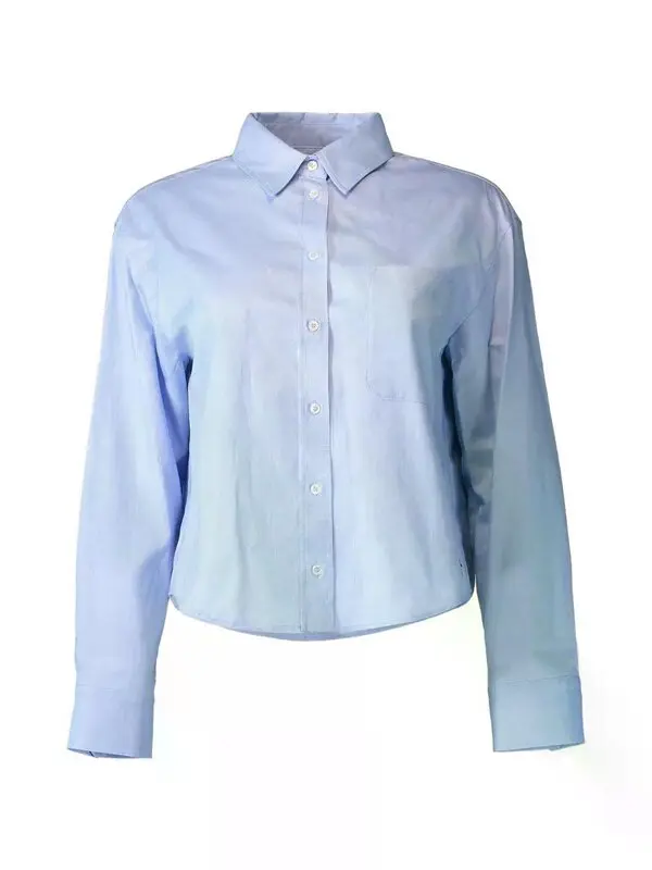 Max Mara Long-sleeved Button-up Shirt - Blue