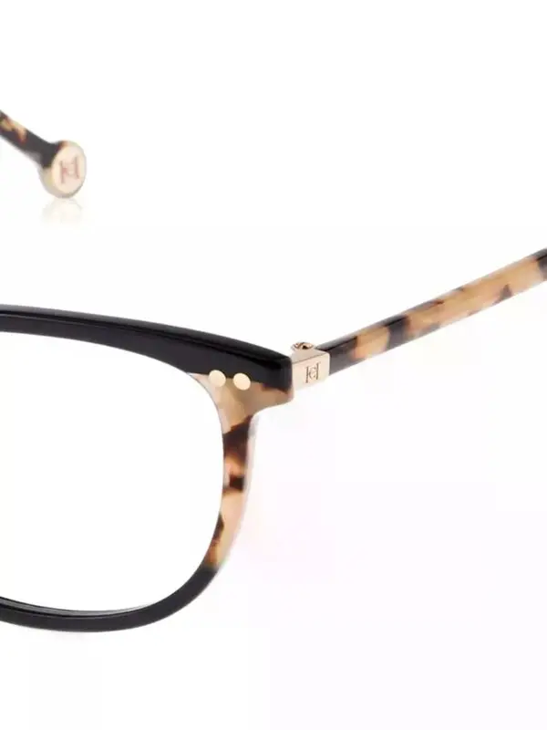 Carolina Herrera Tortoiseshell Rectangle-frame Eyeglasses