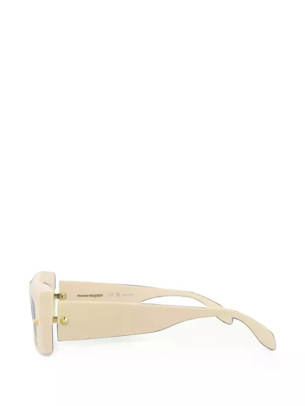 Alexander McQueen Spike-stud Rectangle-frame Sunglasses