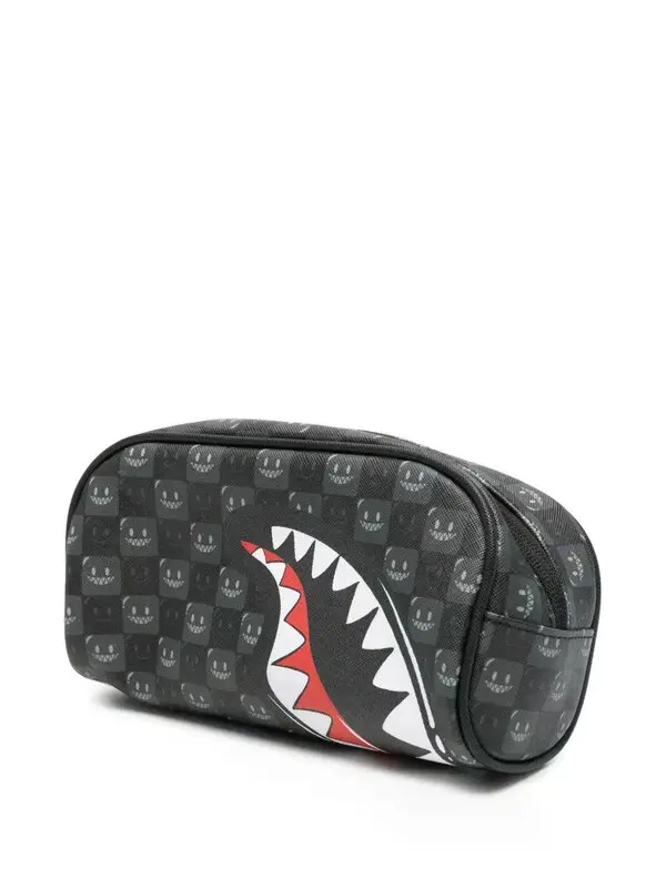 SPRAYGROUND Shark Mouth Check-print Pouch