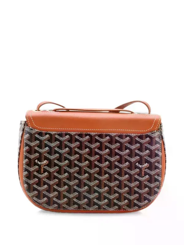Goyard Coated Canvas And Leather Shoulder Bag