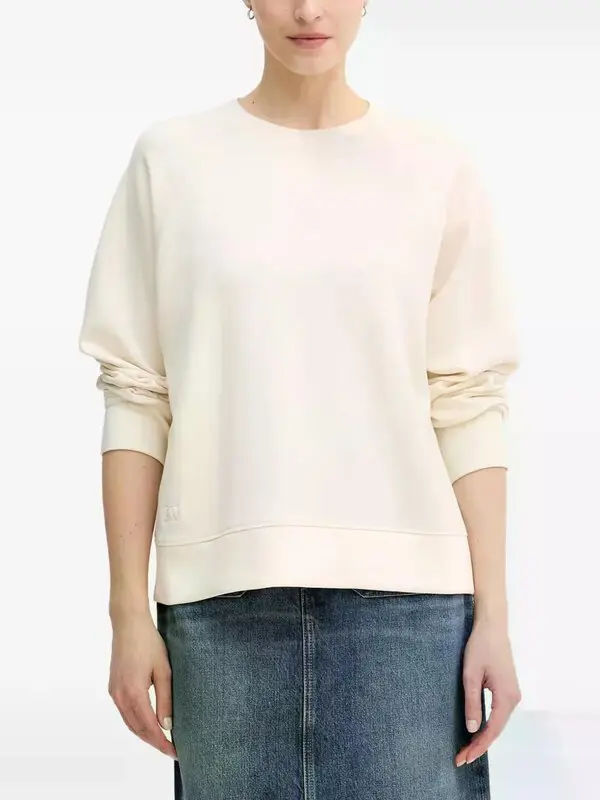 MOS MOSH Raglan Sleeve Sweatshirt - White