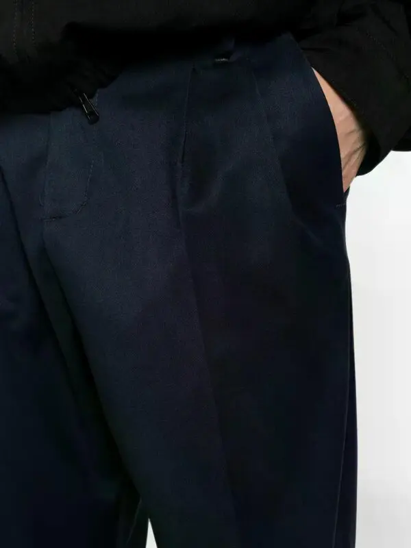 Imperial Pleated Straight-leg Trousers