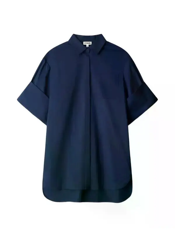 Staud Nico Short-sleeve Dress - Blue