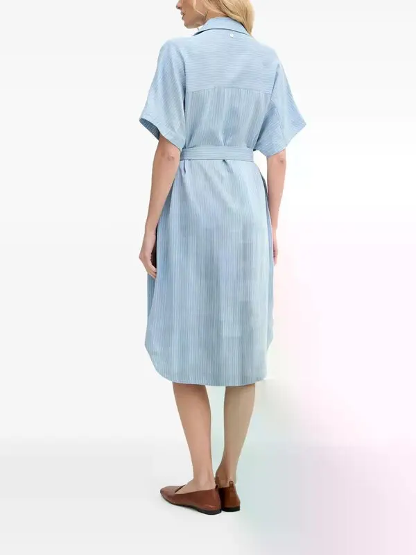 MOS MOSH Pinstriped Midi Shirt Dress