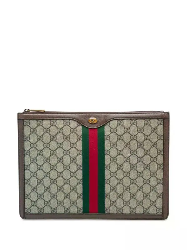 Gucci 2016-2026 Gg Supreme Web Ophidia Clutch Bag