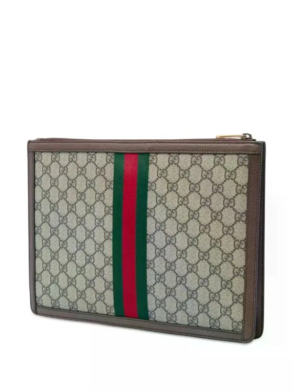 Gucci 2016-2026 Gg Supreme Web Ophidia Clutch Bag
