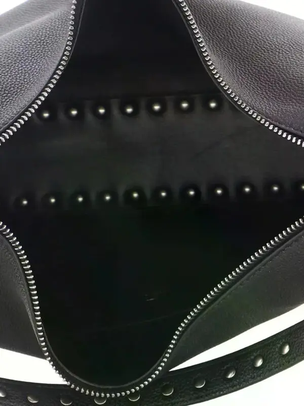 Valentino Garavani Rockstud Zip Leather Medium Hobo Bag