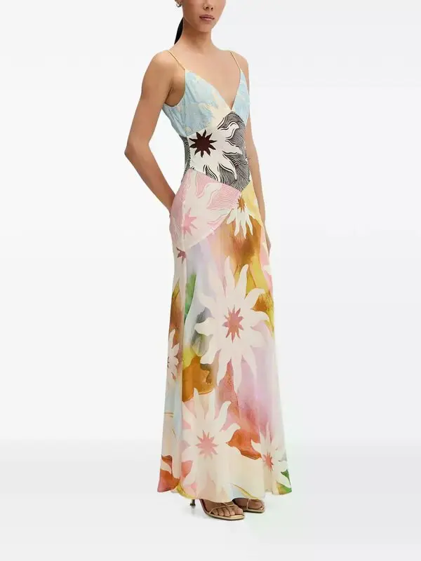 NEVER FULLY DRESSED Abstract Soleil Emilia Midi Dress