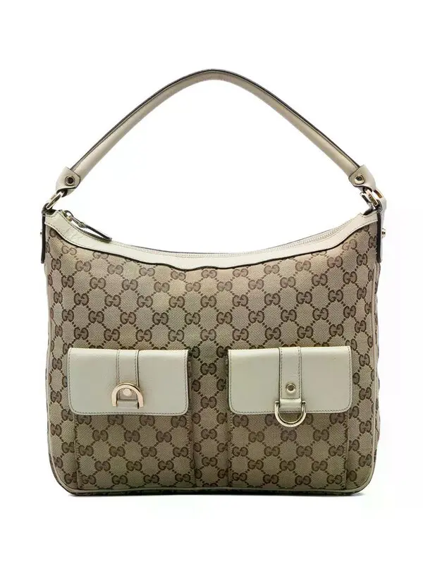 Gucci Gg Canvas Abbey D-ring Handbag - Neutrals