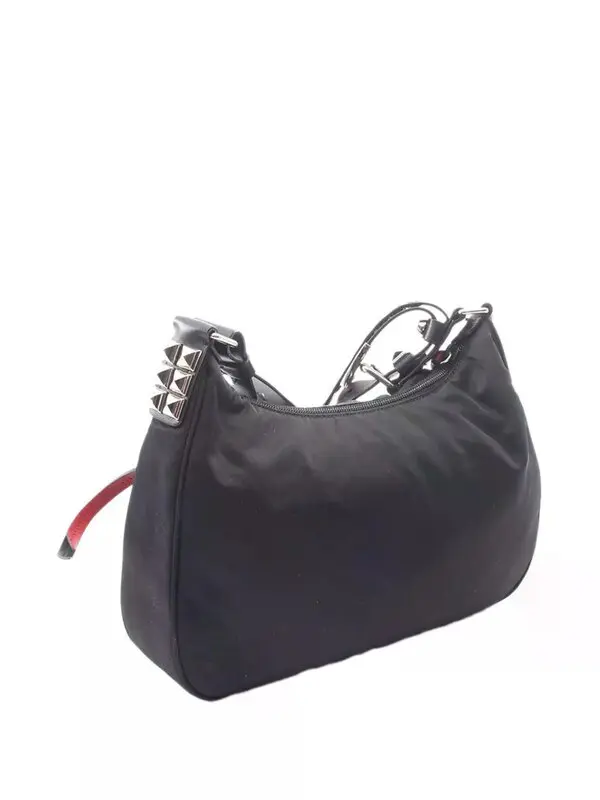 Prada 2013-2026 Studded New Vela Tessuto Shoulder Bag