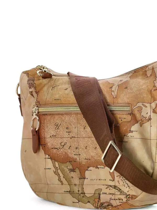 ALVIERO MARTINI 1° CLASSE Geo Classic Map Print Shoulder Bag
