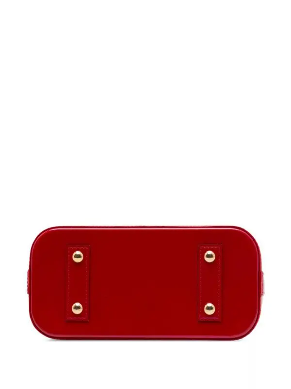 LOUIS VUITTON 2017 Monogram Vernis Alma Bb Satchel