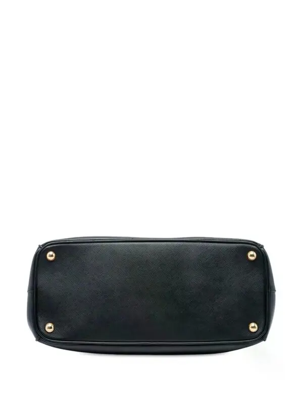 Prada 2010-2026 Medium Saffiano Lux Galleria Double Zip Satchel