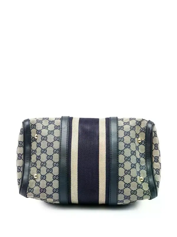 Gucci 2016-2026 Medium Gg Canvas Web Joy Boston Bag Satchel