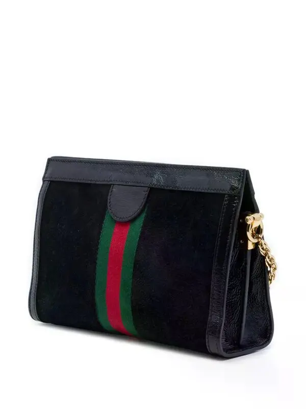 Gucci 2016-2026 Small Suede Web Ophidia Chain Crossbody Bag