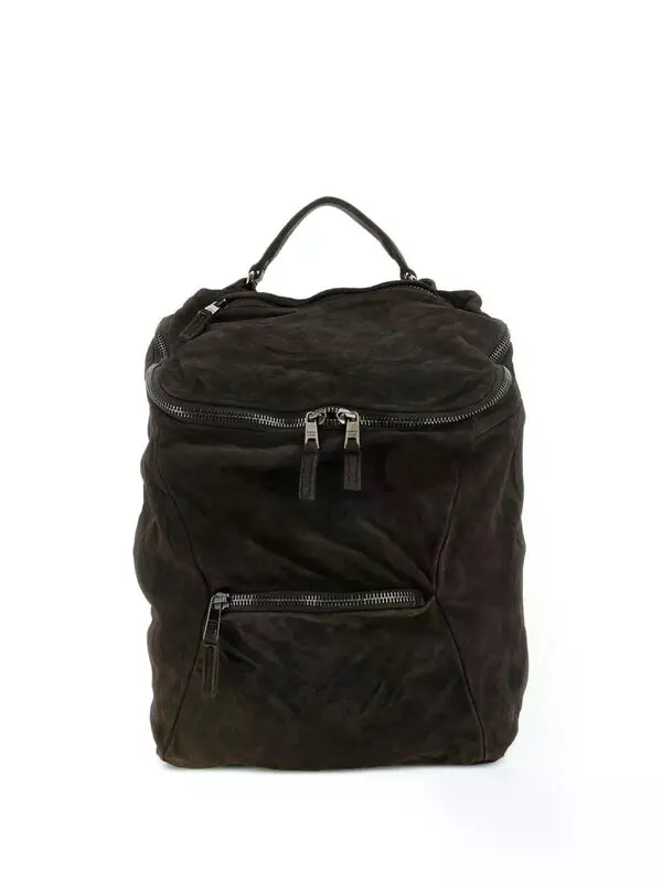GIORGIO BRATO Wrinkled Leather Backpack