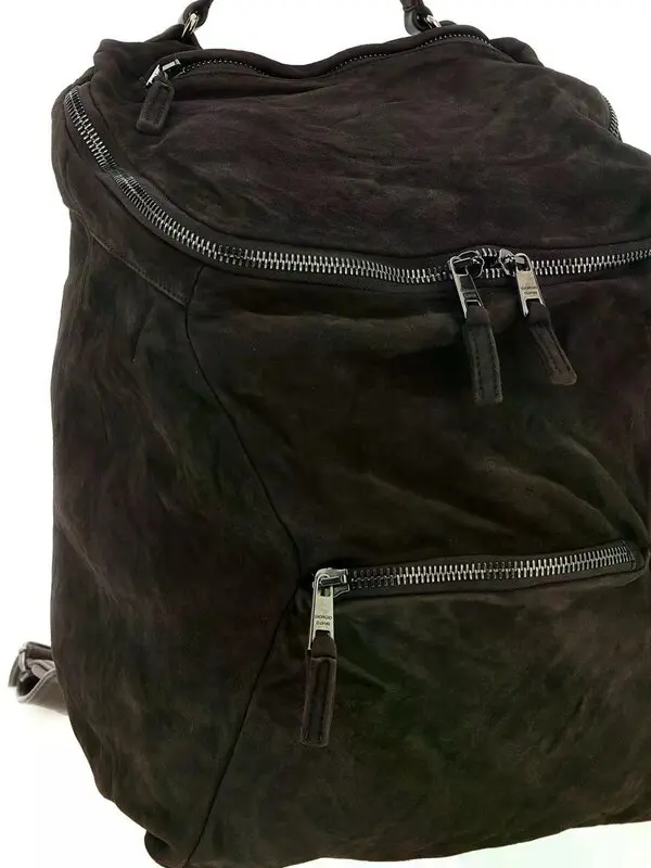 GIORGIO BRATO Wrinkled Leather Backpack
