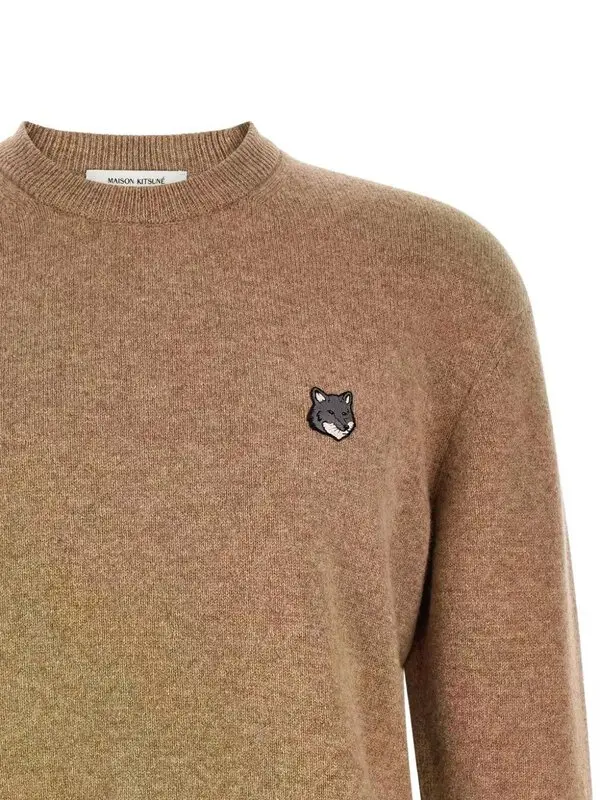 Maison Kitsuné Fox-head Wool Sweater