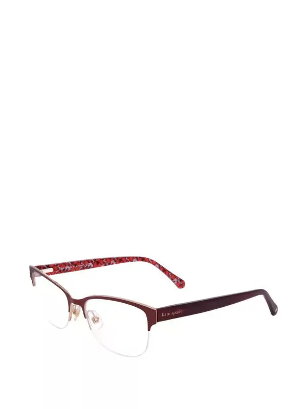 Kate Spade New York Marjorie Rectangle Eyeglasses - Red