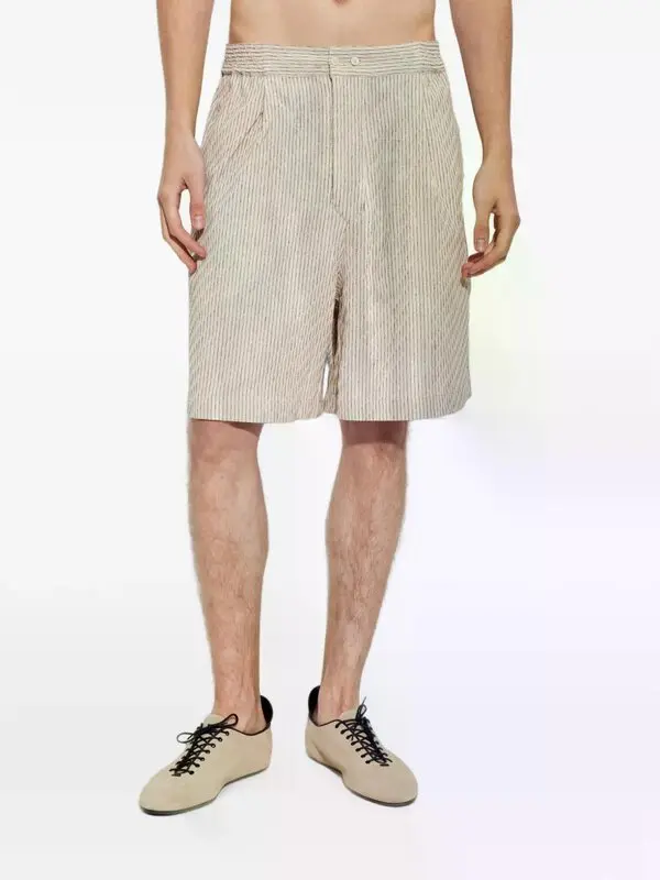 Jacquemus Mid-rise Striped Pyjama Shorts