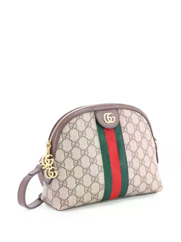 Gucci Ophidia Dome Gg Coated Canvas Shoulder Bag