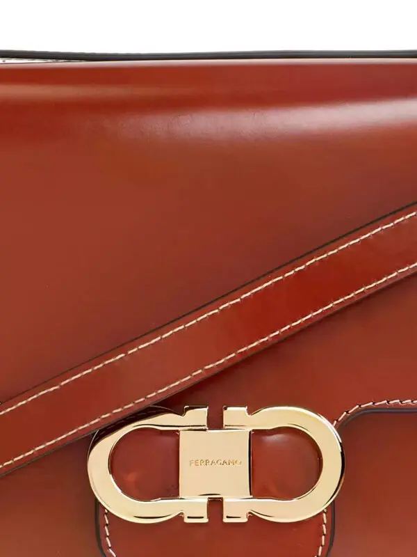 FERRAGAMO Double Gancini North-south Cross Body Bag