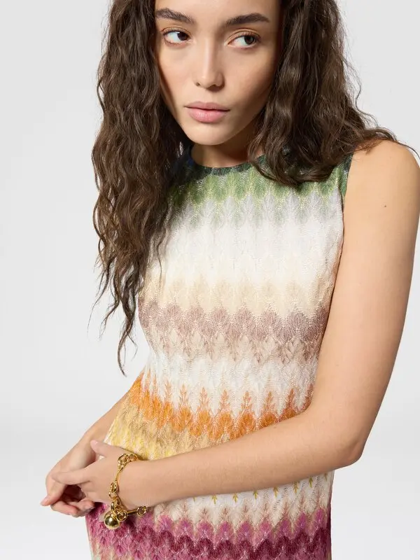 Missoni Sleeveless Dégradé Viscose Mini Dress - Multicoloured