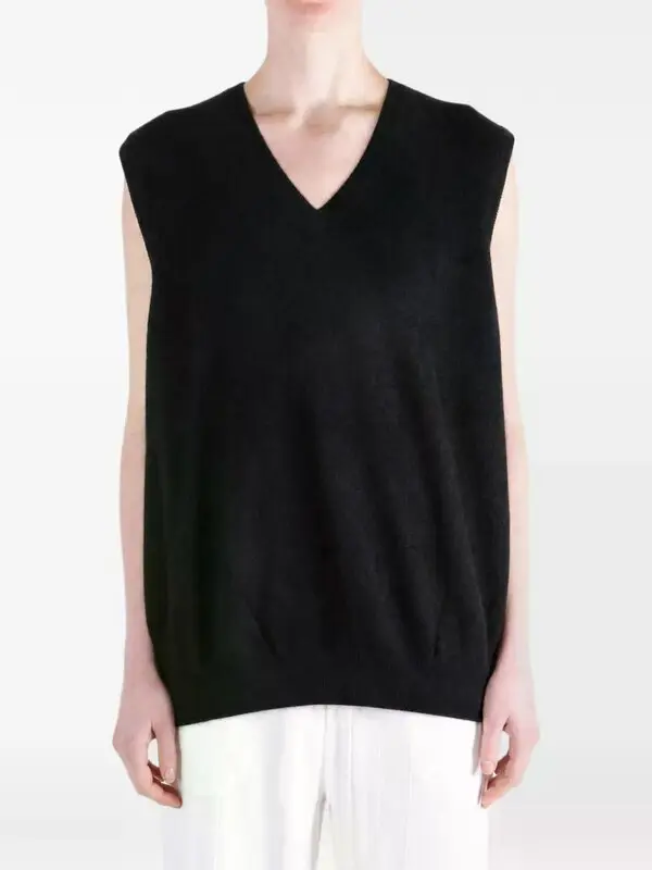 Frenckenberger V-neck Knitted Vest