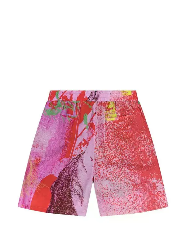 PURPLE BRAND Graphic-print Pull-on Shorts