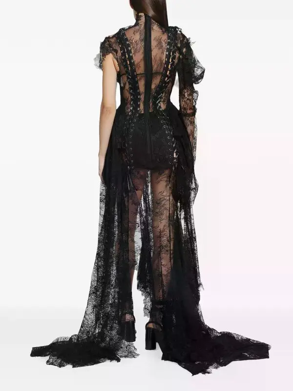DREAMING ELI The Queen Mother Lace-overlay Dress
