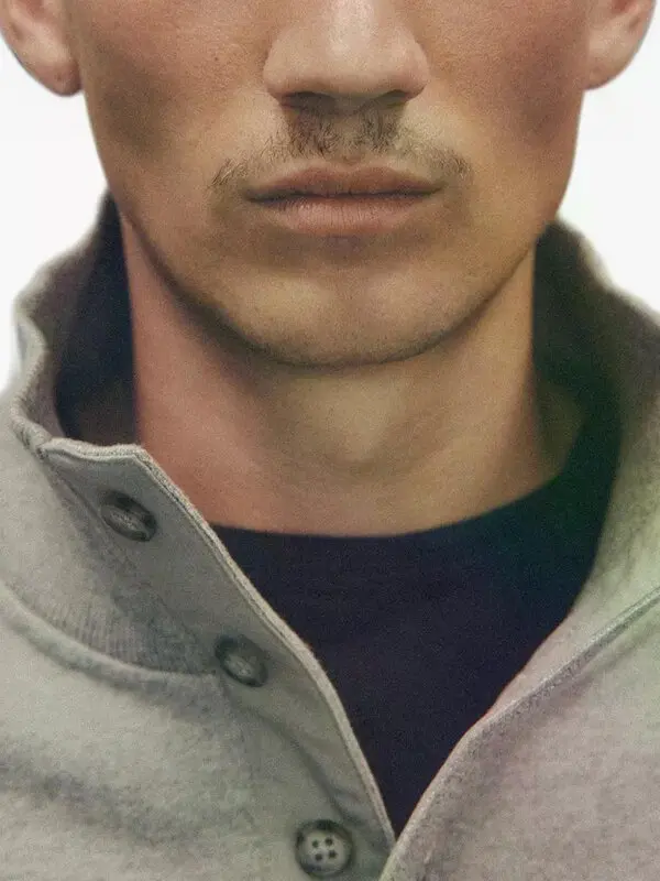 ENTIRE STUDIOS Button-up High-neck Sweater