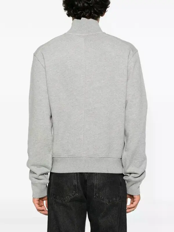 ENTIRE STUDIOS High-neck Button-up Sweater - Grey