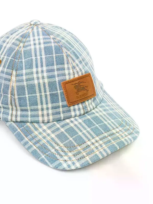 Burberry Check Jacquard Baseball Cap