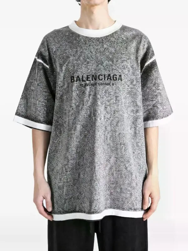 Balenciaga Logo-print T-shirt - Grey
