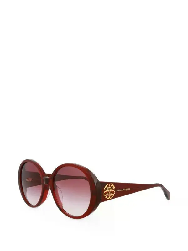 Alexander McQueen Round-frame Sunglasses - Red