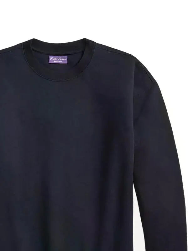 Ralph Lauren Purple Label Crew Neck Long Sleeve Sweater - Blue