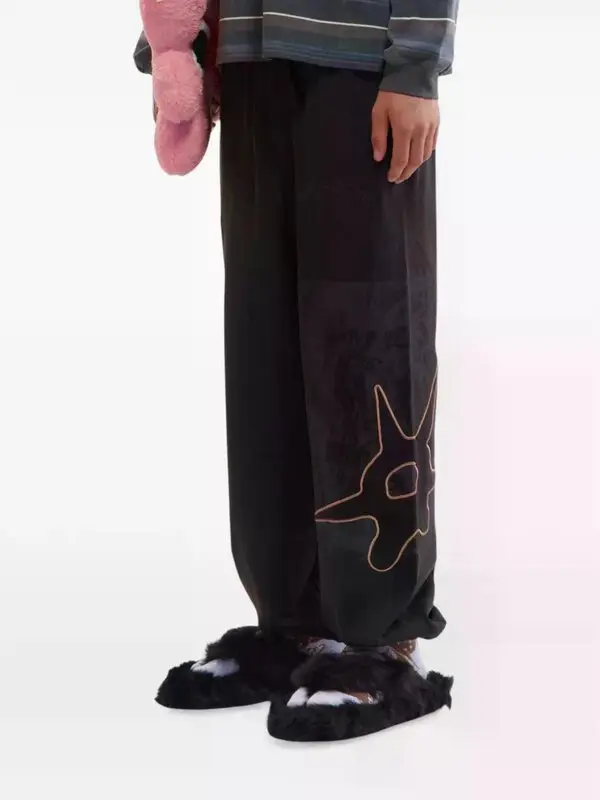 PERKS AND MINI Washed Finish Graphic-print Track Pants